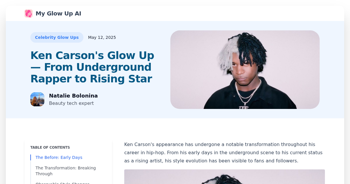 Ken Carson's Glow Up — From Underground Rapper to Rising Star